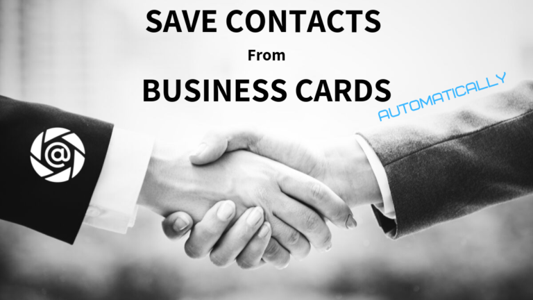 How to: Save Business Cards to Contacts - FOLOCARD